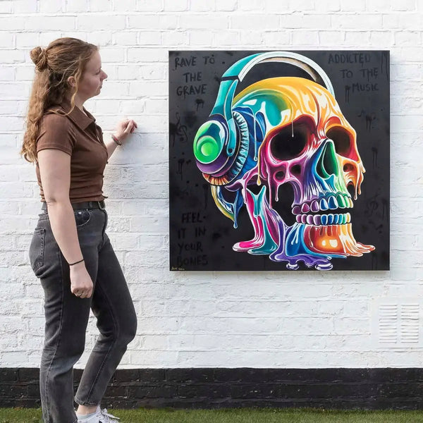 Rave To The Grave - Original by Becky Smith - Wyecliffe Original Art