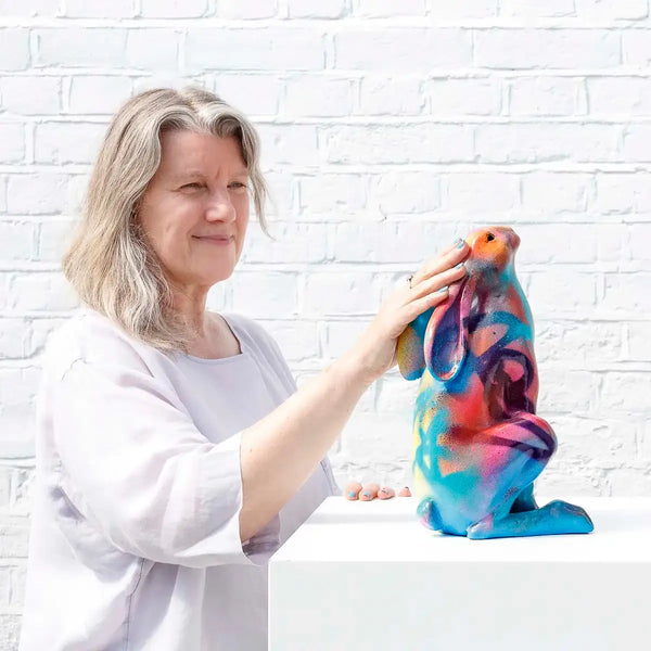 Hare IV - Original Sculpture by Jeremy Olsen SOLD - Wyecliffe Original Art