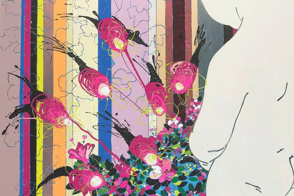 P Peonie - Edition by Louise Dear - Wyecliffe Original Art