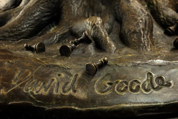 A Game of Chess - Bronze Sculpture (Large) - Edition by David Goode ...