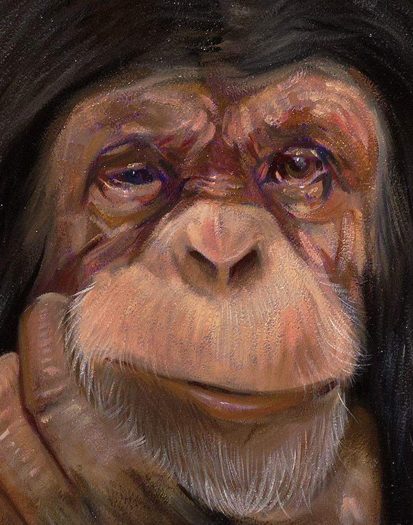 My Thinking Face - Original - SOLD - Wyecliffe Original Art